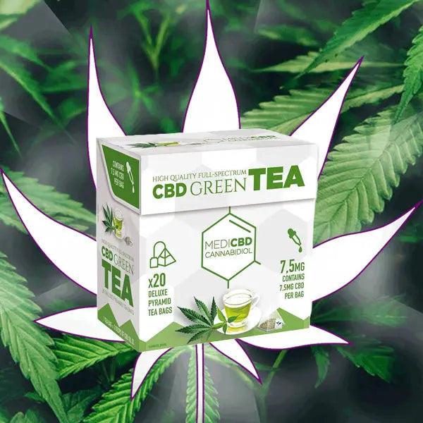 Neu! Medi Green CBD Tea - 7,5mg CBD pro Beutel - CBD Hexe Onlinehandel